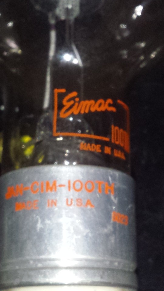 Eimac JAN-CIM-100TH VT218 100th Vacuum Tube - Good Filament! | eBay