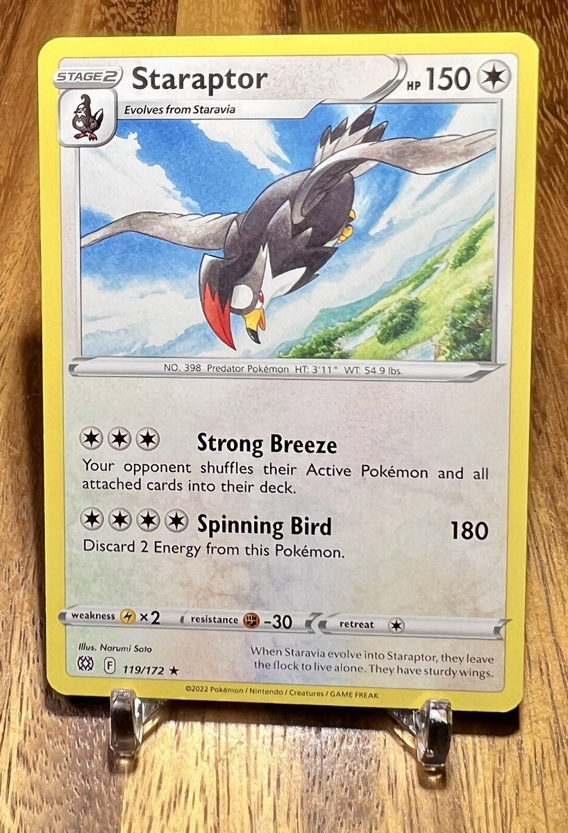 Staraptor Brillante Pokemon Trading Card Game 119/172 Staraptor