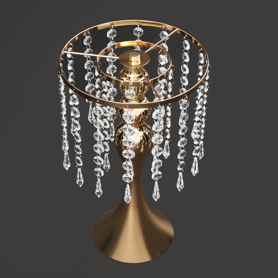 10pcs Gold Flower Stand for Wedding Table Centerpieces Crystal Flower ...