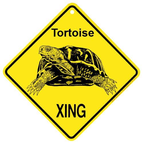 Tortoise Crossing Xing Sign New Turtle 14 3/8 x 14 3/8 | eBay