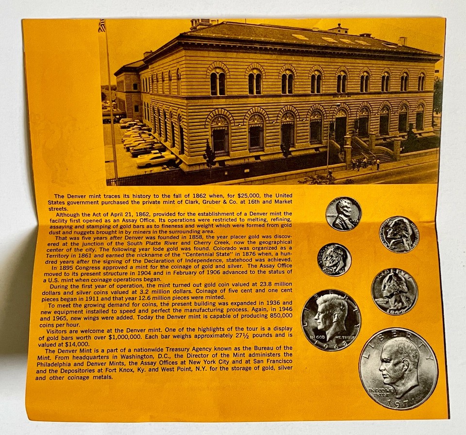 1976 Denver Mint How To Make A Penny Vintage Travel Brochure Colorado ...