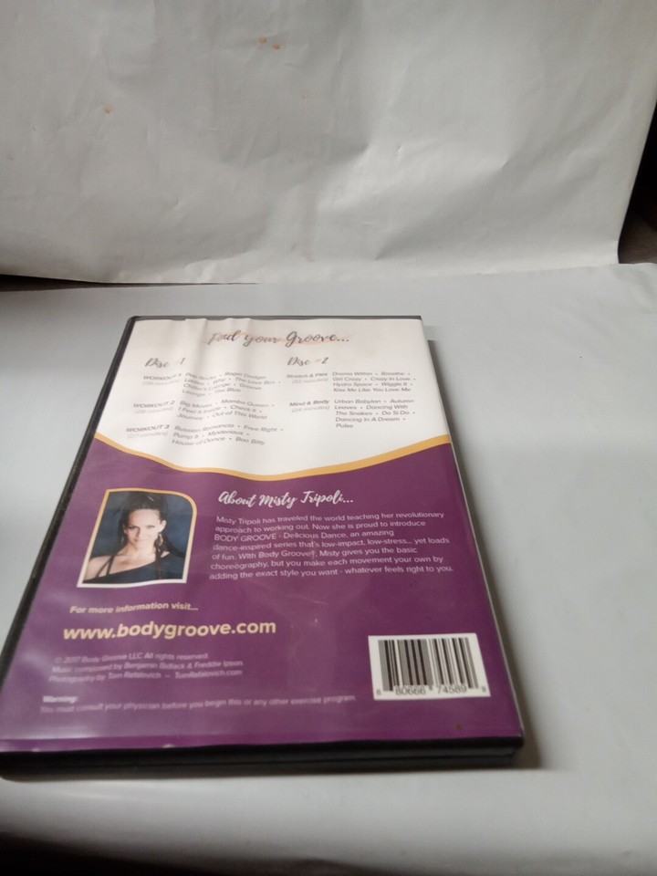 Misty Tripoli DVD Body Groove Delicious Dance 2 Disc Set Low Impact ...