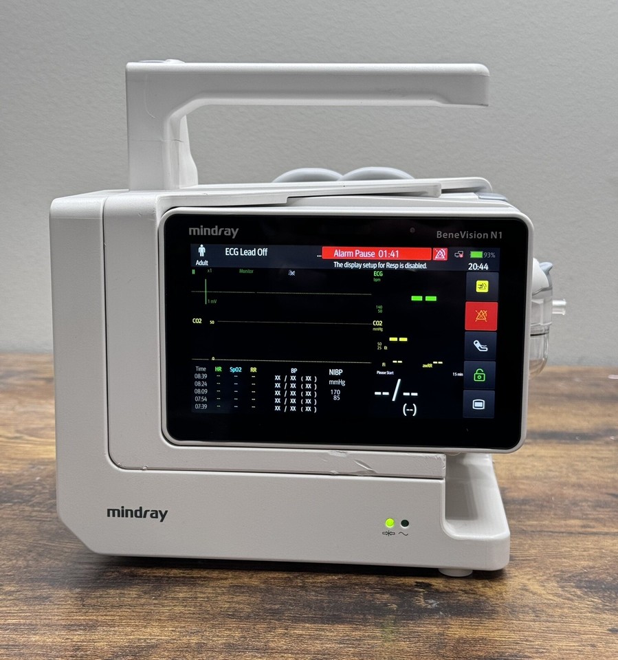 Mindray BeneVision N1 Transport Monitor Masimo SP02 w/ Co2 - Same Day ...