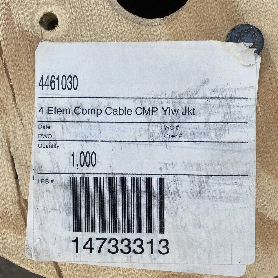 Windy City Wire 4461030 4-ELEMENT COMPOSITE CABLE (18/4, 22/3P OAS, 22/ ...