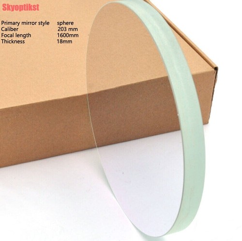 203mm f/8 Spherical Mirror for Newtonian Telescope - 1/6λ+40mm ...