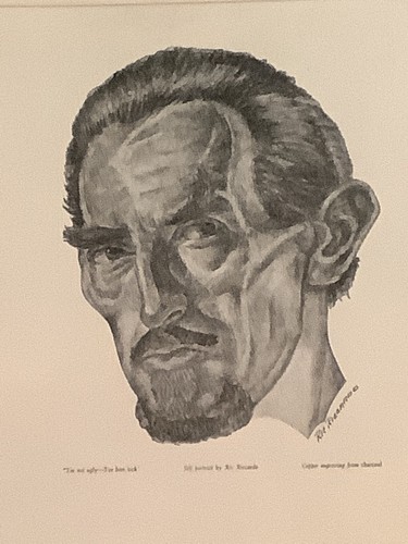 Vintage Matted Signed Ric Riccardo Self Portrait Copper Engraving from ...