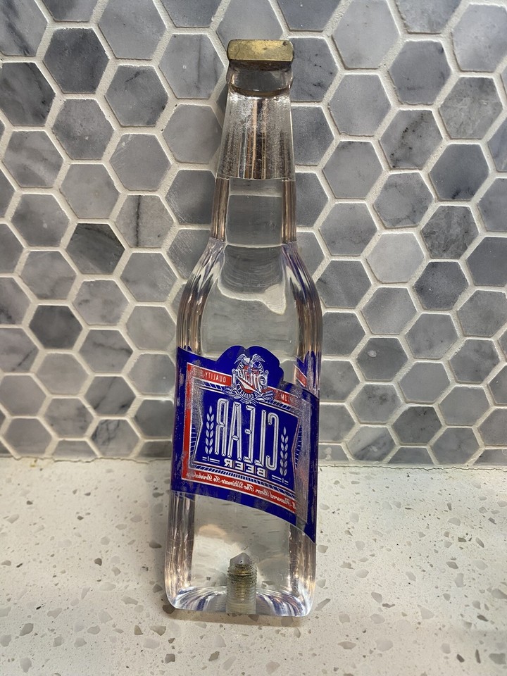 Vintage Miller Clear Beer Beer Tap Bottle Nice! | eBay