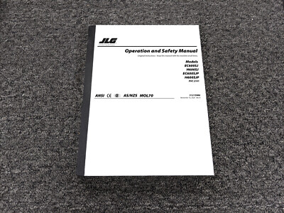 JLG EC600SJ H600SJ EC600SJP H600SJP Boom Lift PVC 2101 Safety Operator ...