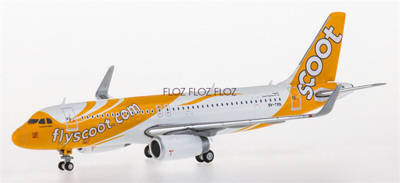 for JC Wings for Scoot for Airbus A320 9V-TRN 1:400 Airplane Pre-built ...