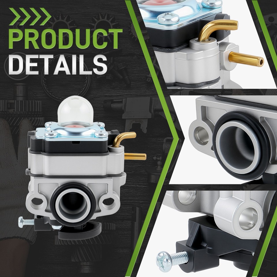 Carburetor Carb Kit For Homelite UT33600 UT33600B 26cc String Trimmer ...