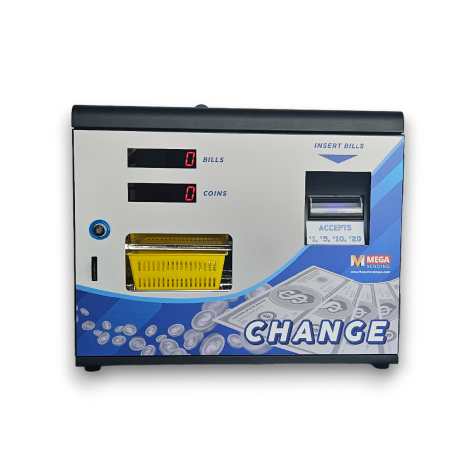 Dollar bill change machine fits 3000 quarters/ tokens 750$bills ...