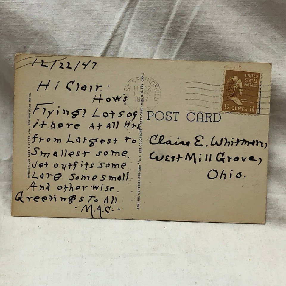 Vintage Postcard Trinity Methodist Episcopal Church Springfield ...