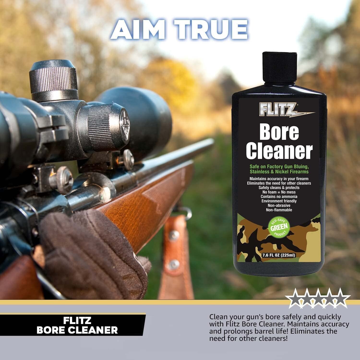 FLITZ Gun Bore Cleaner - 7.6 oz. / 225ml. Bottle GB 04985 (See Video ...