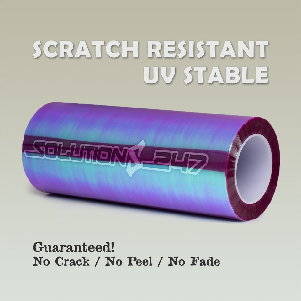 Gloss Neo Chrome Chameleon Color Headlight Taillight Fog Light Vinyl ...