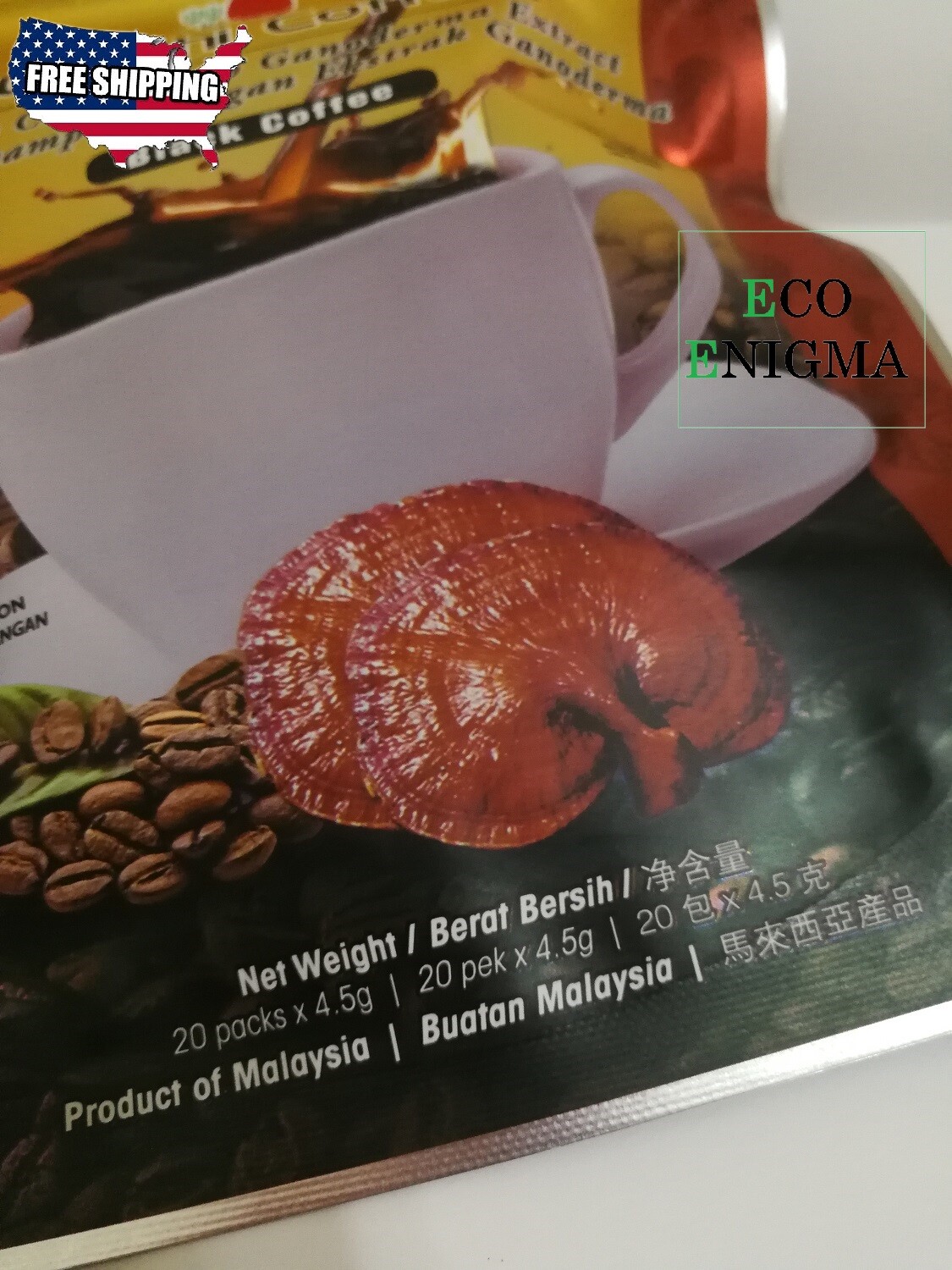 10 DXN Lingzhi Coffee Black Coffee New Gourmet Ganoderma Lucidium Exp ...