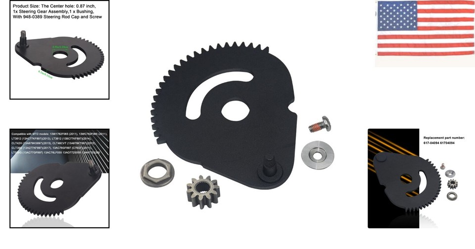 Durable Craftsman Steering Gear Assembly Kit - Compatible with Multiple ...