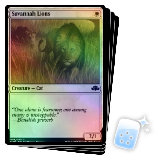 FOIL SAVANNAH LIONS X4 Dominaria Remastered Magic MTG MINT CARD | eBay