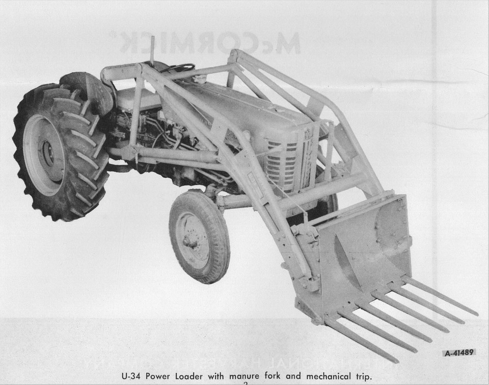 Owner's Manual U-34A Power Front End Loader IH for the International ...