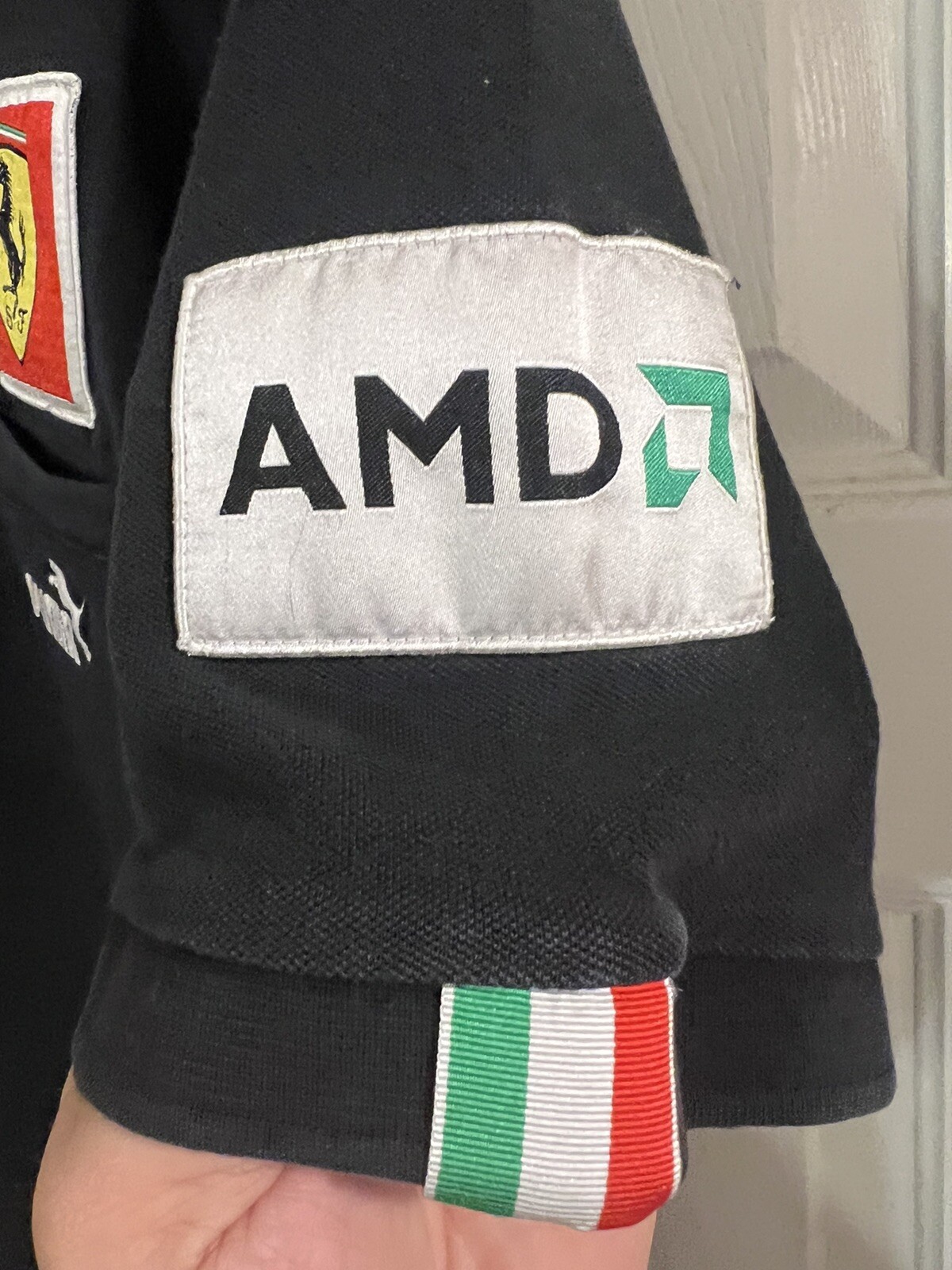 Vintage Scuderia Ferrari Team Polo Shell/AMD/Bridgest… - Gem