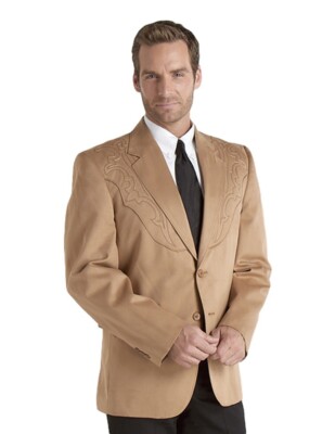 Circle S Western Sport Coat Mens Galveston Boot Stitch Yoke CC6525A | eBay