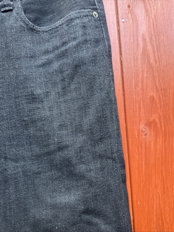 Syoaiya Men Black Japanese Selvedge Denim Jeans Size 32 Button Fly W32 ...