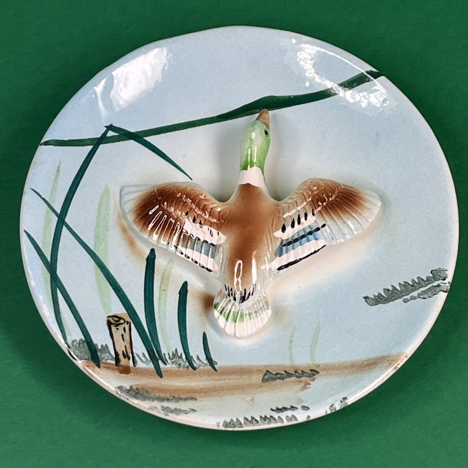 3D Mallard Duck Plate 5 Inch Hand Painted Made in Japan Vintage | eBay
