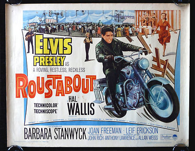 ROUSTABOUT * CineMasterpieces MOVIE POSTER 1964 ELVIS PRESLEY BIKER ...