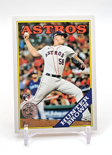 Hunter Brown ROOKIE CARD "1988 Topps" 35th 2023 Topps #2T88-13 Astros ...