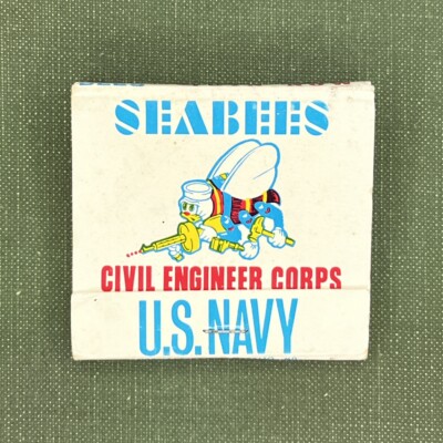 US Navy Seabees Naval Civil Engineer Construction Battalion Vintage ...