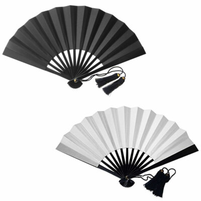 Ogatatouken High Quality Iron fan War Fan Tessen 30cm Samurai Black ...