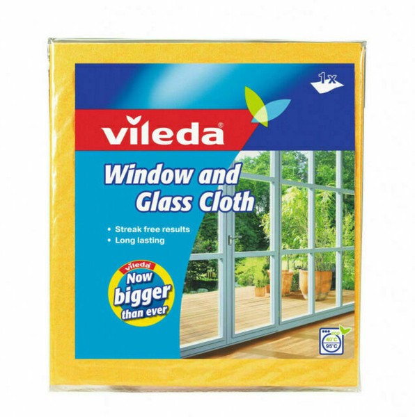 Vileda Window Cloth 40cm x 36cm - Yellow for sale online | eBay