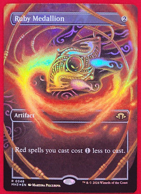 Ruby Medallion (Borderless) - Foil - MTG - MH3 #348 - NM/M | eBay
