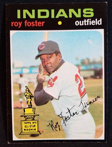 1971 Topps #107 Roy Foster All Star Rookie Trophy RC Cleveland Indians ...