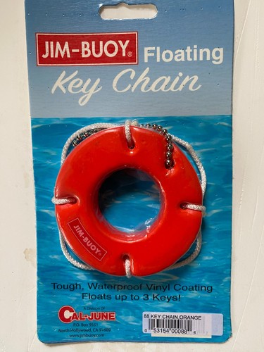 Jim Buoy Floating Life Ring Key Chain - White or Orange | eBay