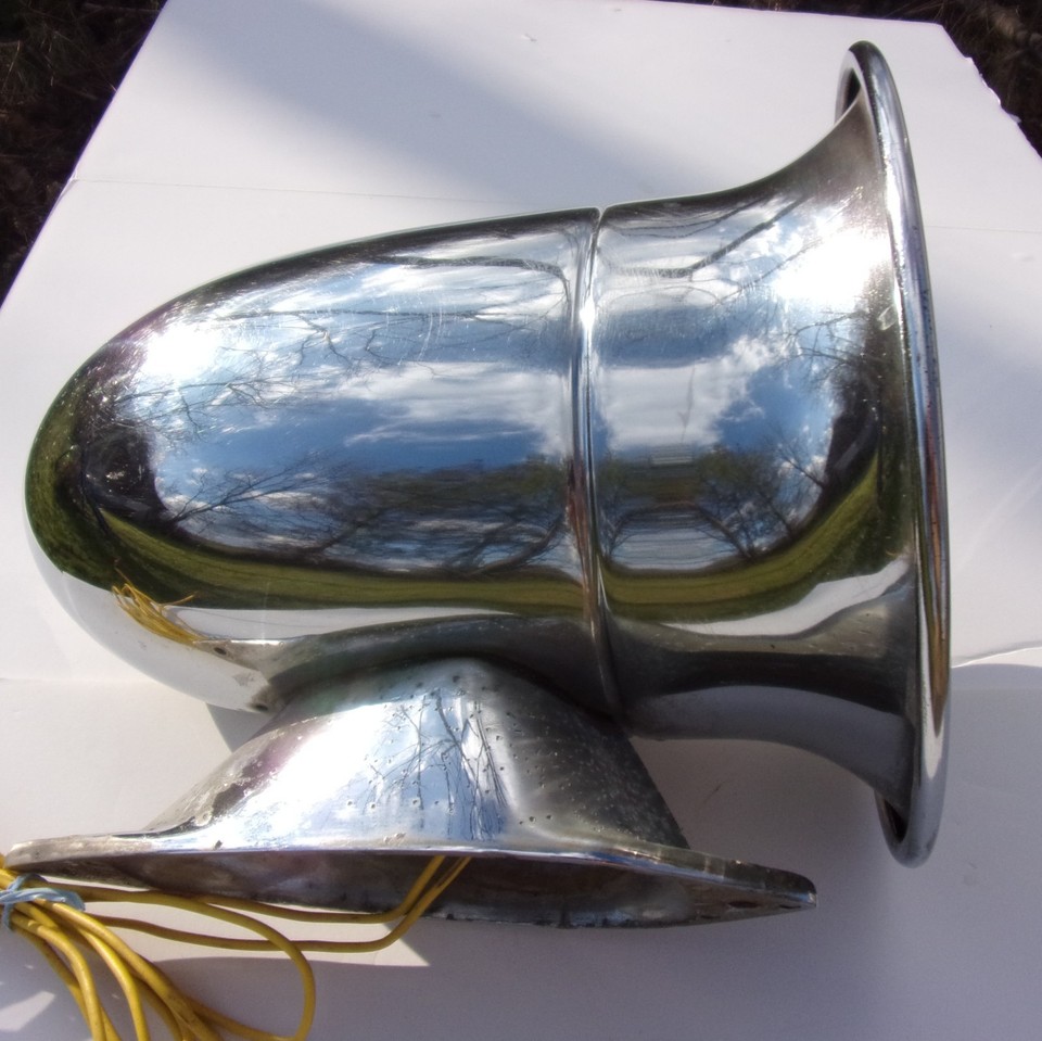 Vintage Chrome Federal Signal Police Fire Siren Speaker MODEL CP-25 A3 ...