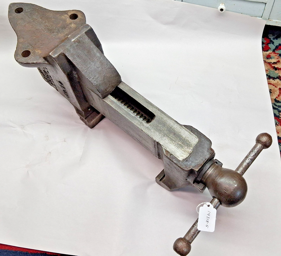 Vise, Parker Antique No. 39 Vise Bench Vise, 3-3/4" Wide Jaws, Pat'd ...