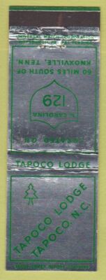 Matchbook Cover - Tapoco Lodge NC | eBay