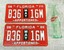 Florida Apportioned License Plate Tag # B36 16M Semi Truck Rig Vehicle ...