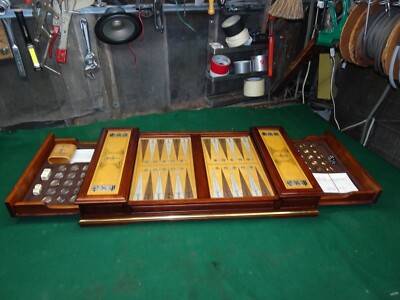 1988 FRANKLIN MINT COLLECTOR'S BACKGAMMON BOARD GAME SET – EXCALIBUR / CAMELOT | eBay
