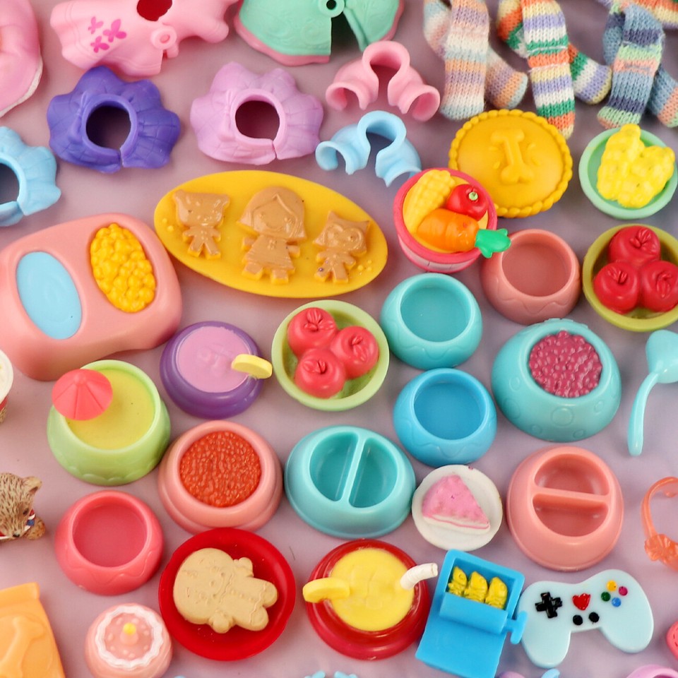 Random Accessories 35pcs Clothes Collar Bows Skirt Outfit for lps Toys ...