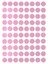 Dot Stickers Pastel Pink in Various Sizes (8MM-25MM) Color Label in 15 ...