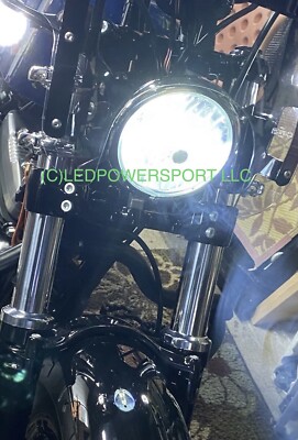 1992 Honda Shadow 1100 Bike LED Headlight UPGRADE KIT Plug & Play 9000 ...
