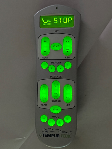 Tempur-Pedic Ergo PREMIER 10003-RFREMS-L008 Wireless Remote Tested ...