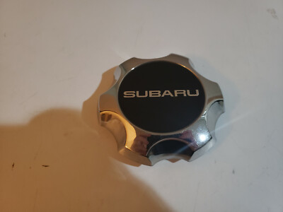 SUBARU HUBCAP CENTER CAP CHROME ENGRAVED SUBARU 6 CUTOUTS 4-5/16" DIA ...