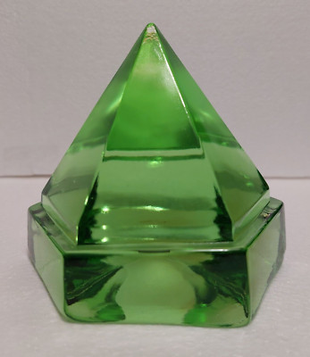 LARGE Nautical ~Green Glass~Ship Dec~Prism Light~Hexagon~Maritime ...