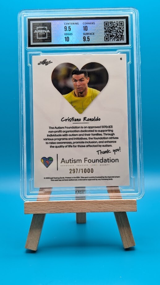 Christiano Ronaldo Arena Club 10 #9 Low PoP2023 Leaf Autism Foundation ...