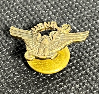 Vintage Original USNR Military Pin Badge Eagle Insignia US Naval ...