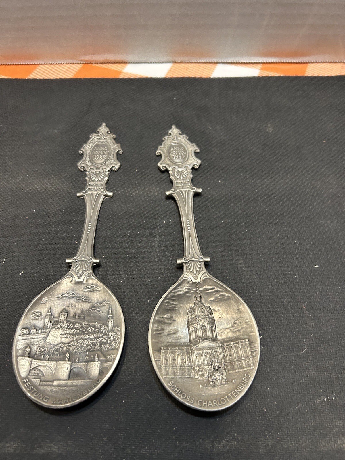 Jahresloffel WMF Zinn Germany Anno Domini Pewter Spoon Set Of Two 2 | eBay