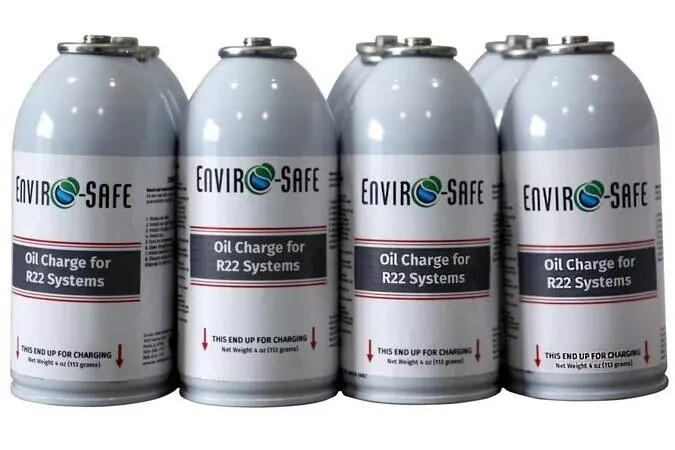 Envirosafe Oil Charge for R22, AC Refrigerant Coolant Support, case of ...