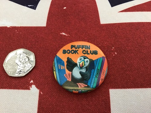 Vintage Puffin Book Club Button Badge | eBay
